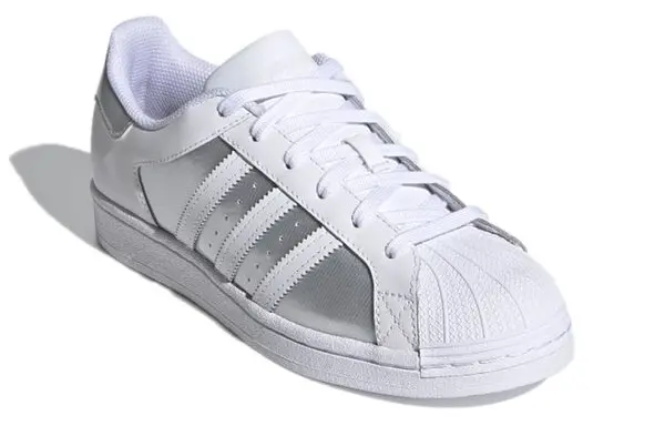 Adidas Superstar White Silver Metallic