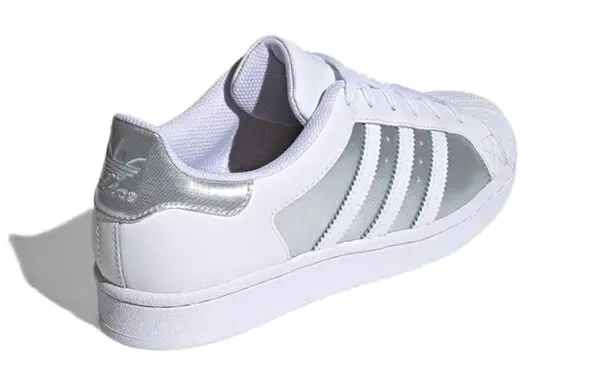 Adidas Superstar White Silver Metallic