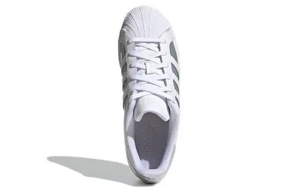 Adidas Superstar White Silver Metallic