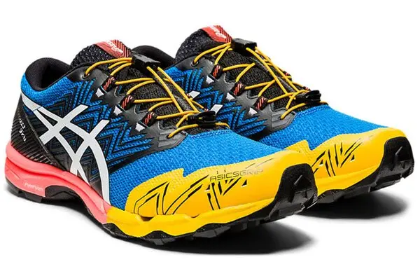 Asics Gel-fujitrabuco Sky Athletic Sneakers - Blue/pink/yellow