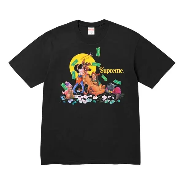 Supreme All Dogs Go To Heaven T-shirt - Black