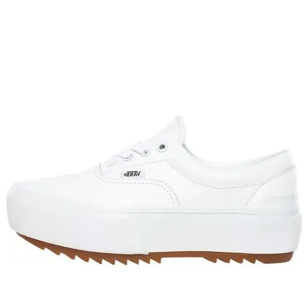 VANS Era Stacked "true Gum" Platform Sneakers - White