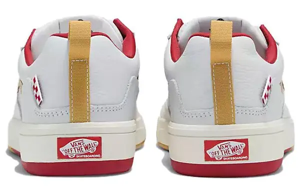 VANS Zahba Vintage Sport Shoes - White/brown/red