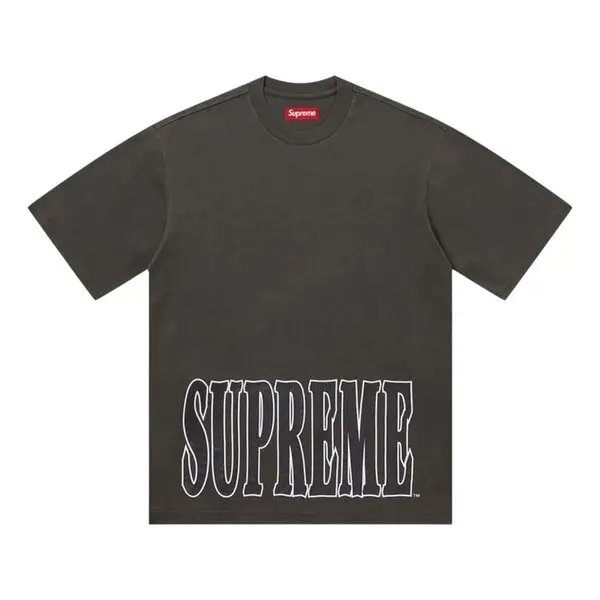 Supreme Cracked Stretch Short-sleeve T-shirt - Black