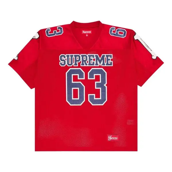 Supreme Bones Football Jersey - Red