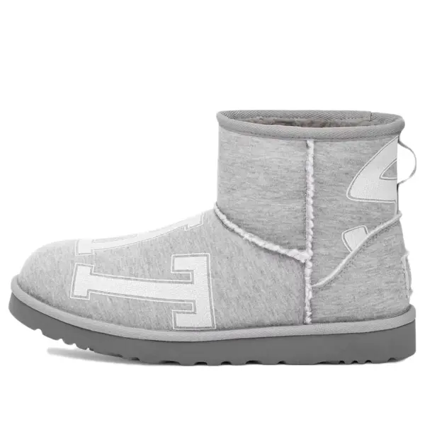 UGG X Telfar Fleece Mini Boots - Heather Grey