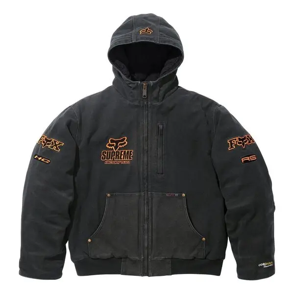 Supreme X Fox Racing Hooded Work Jacket - Black