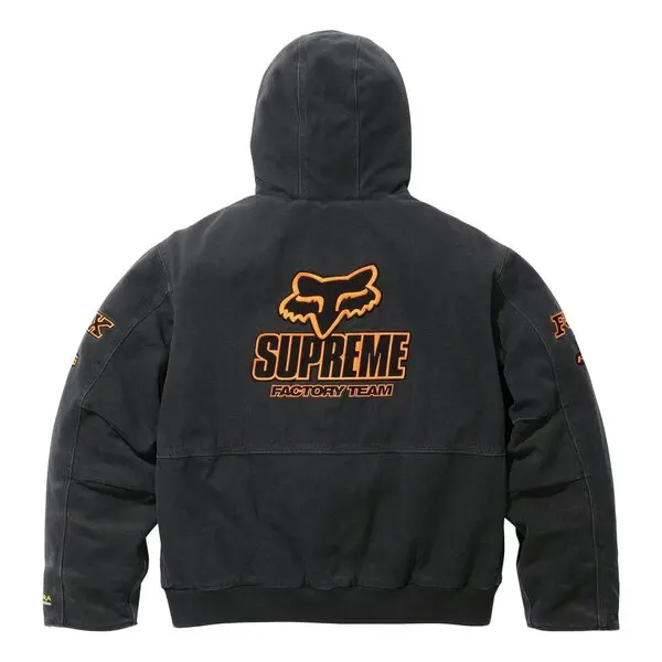 Supreme X Fox Racing Hooded Work Jacket - Black