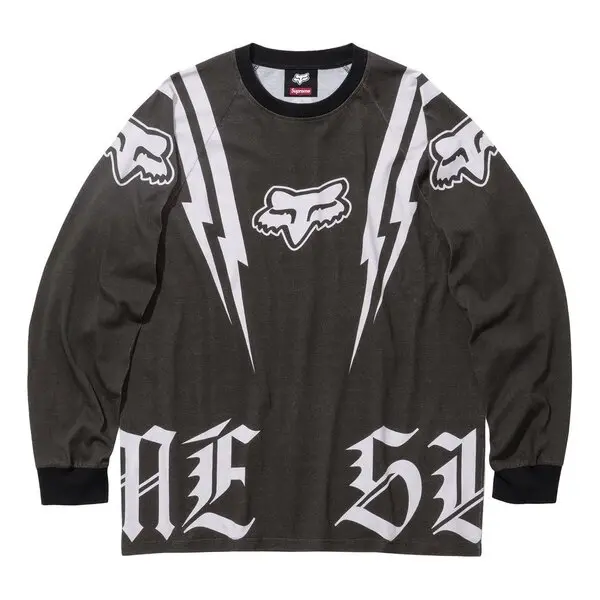 Supreme X Fox Racing Long-sleeve T-shirt - Black