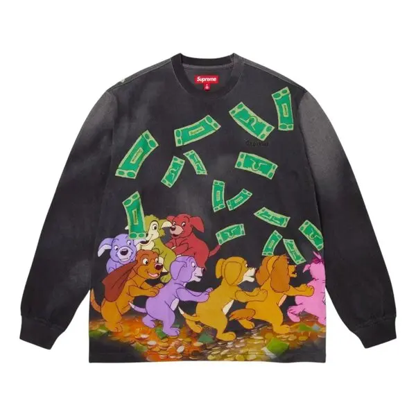 Supreme All Dogs Go To Heaven Long-sleeve T-shirt - Night