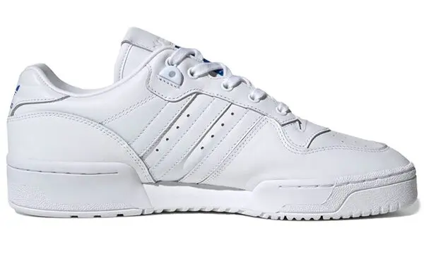 Adidas Rivalry Low "world Famous For Quality Stamp Blue Bird" Sneakers - Cloud White/bluebird