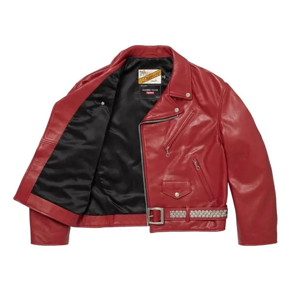 Supreme Fw25 X Number Ine Schott® Perfecto Leather Jacket