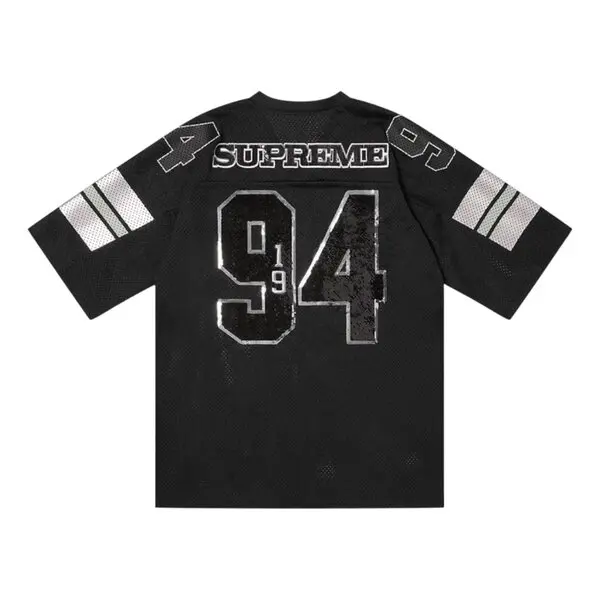 Supreme Sequin Football Jersey - Black