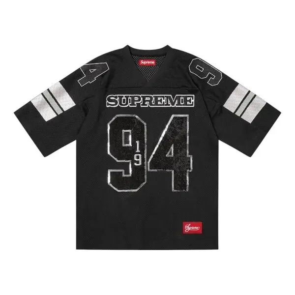 Supreme Sequin Football Jersey - Black