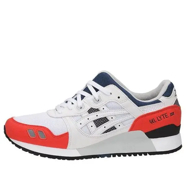 Asics Gel-lyte Iii "white Orange Blue - White/red