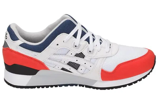 Asics Gel-lyte Iii "white Orange Blue - White/red