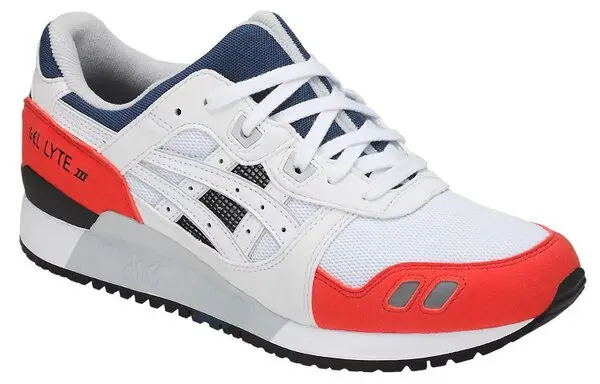 Asics Gel-lyte Iii "white Orange Blue - White/red