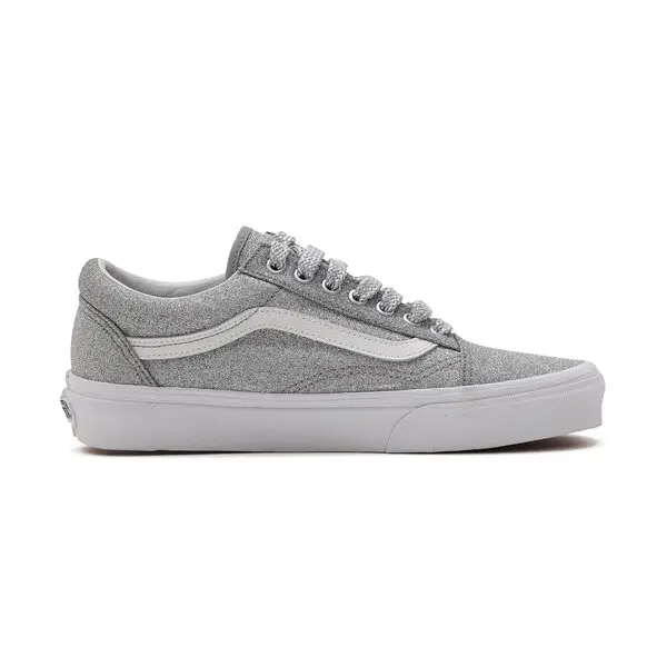 VANS Old Skool Lurex Glitter Sneakers - Silver