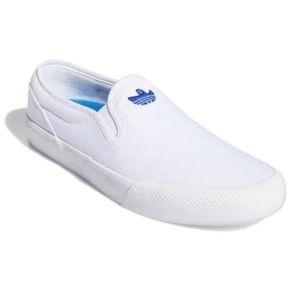Adidas Shmoofoil Slip-on Sneakers - Cloud White/cloud White/blue Bird