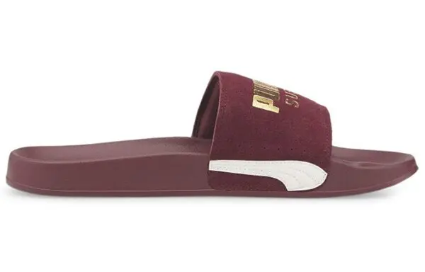 PUMA Leadcat 2.0 Suede Classic Slide - Red/white/gold