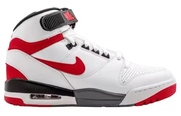Nike Revolution High Top Sneakers - White/red