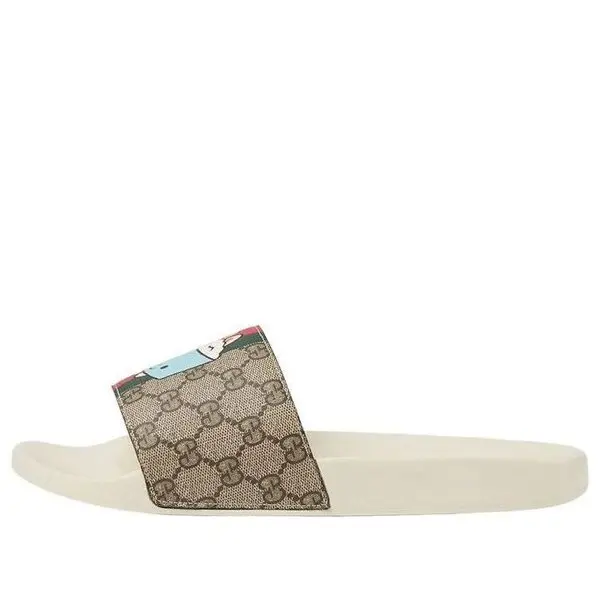 Gucci Animal Web Slides - Beige