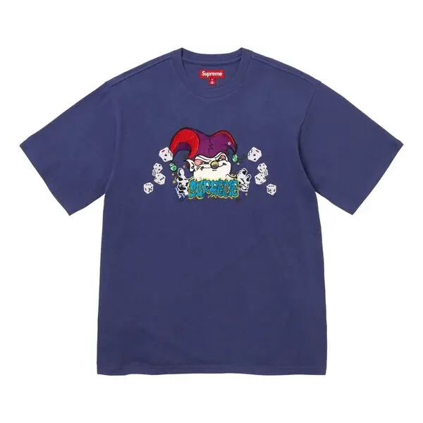 Supreme Aoi Jester Short-sleeve T-shirt - Washed Navy