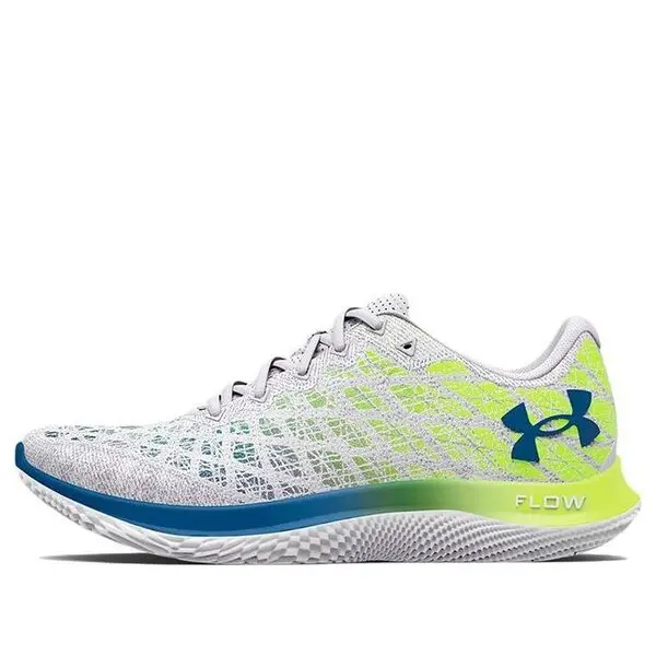Under Armour Flow Velociti Wind 2 Running Shoes - White/yellow/blue