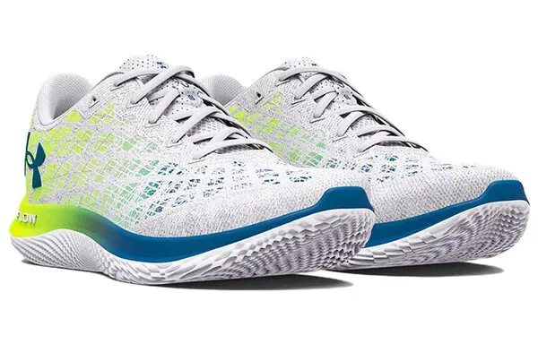 Under Armour Flow Velociti Wind 2 Running Shoes - White/yellow/blue
