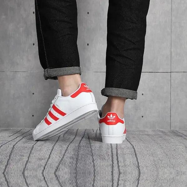 Adidas Superstar " Vivid Red" H68094 - White