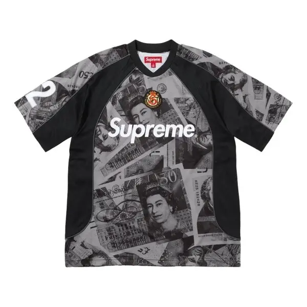 Supreme Pounds Soccer Jersey - Black
