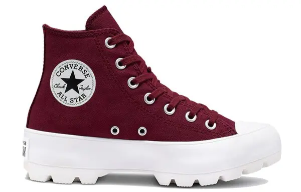 CONVERSE Chuck Taylor All Star Lugged High Top Sneakers - Red/white