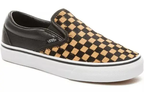 VANS Calf Hair Slip-on Sneakers