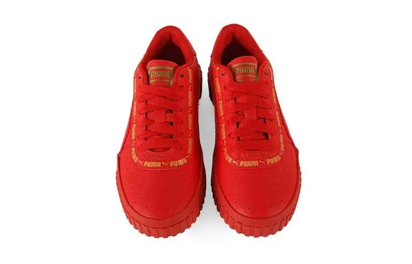 PUMA Cali Taping Gold Low-top Sneakers - Red