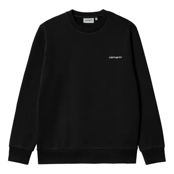 Carhartt Work In Progress Script Embroidery Sweatshirt - Black/white