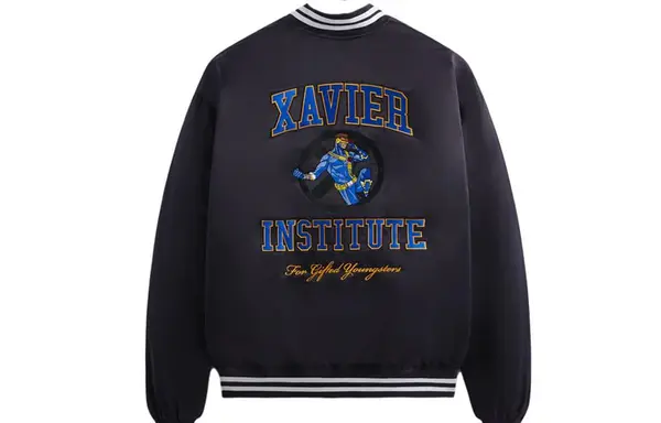 Kith For X-men Cyclops Satin Bomber Jacket - Ink