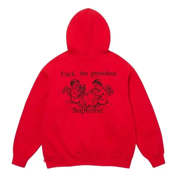 Supreme Fw25 President Hooded Sweatshirt - Red