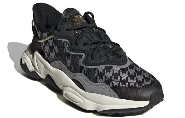 Adidas Ozweego Herringbone Weave Sneakers - Black/gray