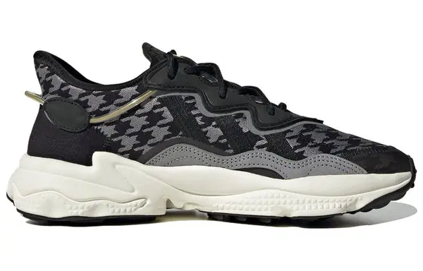 Adidas Ozweego Herringbone Weave Sneakers - Black/gray