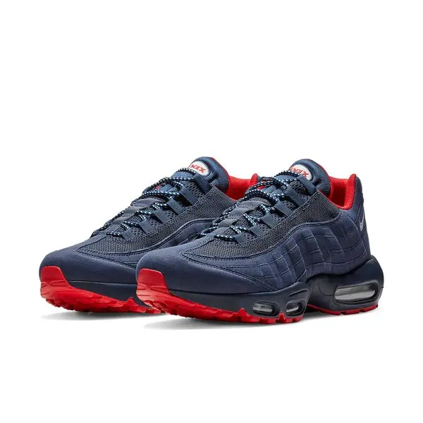Nike Max 95 Premium Sneakers - Navy/red