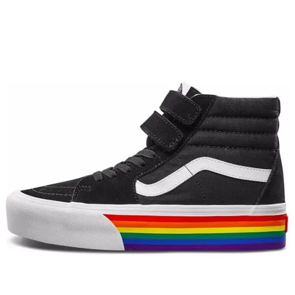 VANS Sk8-hi V Platforim Rainbow High Top Sneakers - Black
