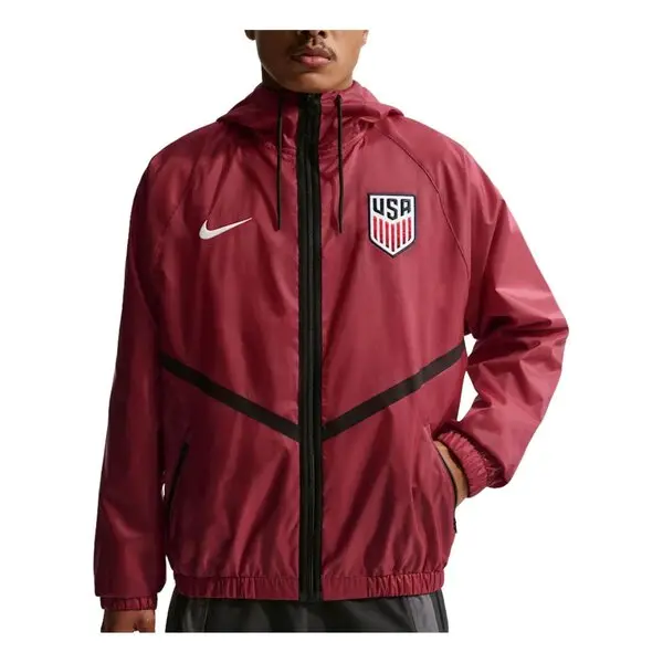 Nike Usmnt 2026 Anthem Jacket - Team Red/sail