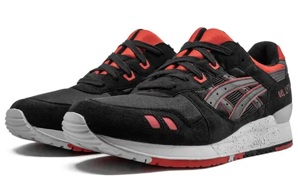 Asics Gel Lyte 3 "caviar" Retro Sneakers - Black/red