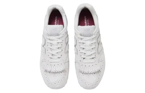 NEW BALANCE 996 V2 Sneakers - White/gold