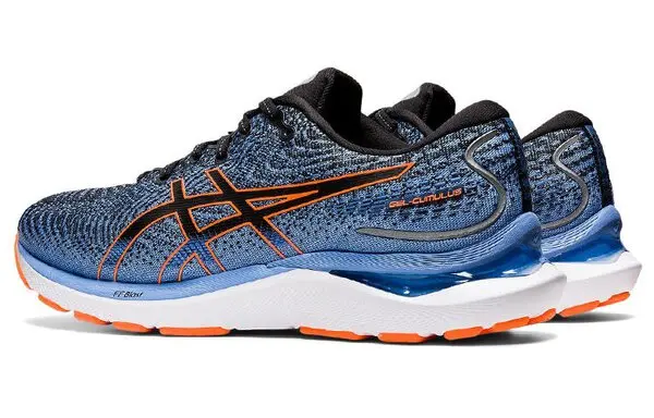 Asics Gel-cumulus 24 Athletic Sneakers - Black/orange/blue