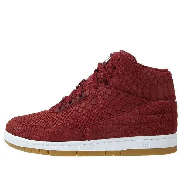Nike Python Premium High Top Sneakers - Team Red/white-gum Light Brown