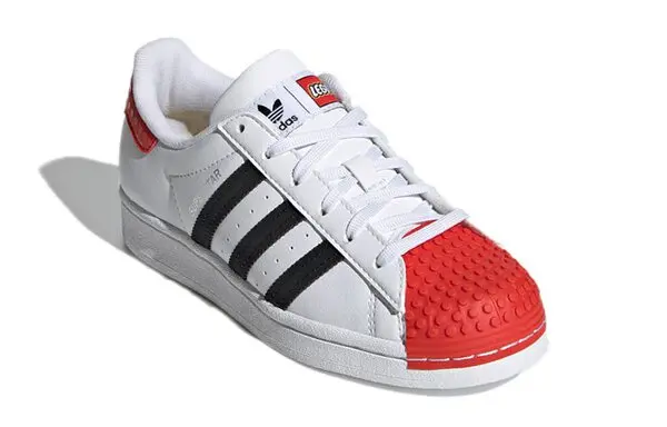 Adidas Lego X Superstar J Sneakers - White/black/red