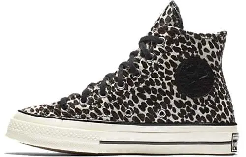 CONVERSE Chuck 70 Hi Leopard Print High Top Sneakers - Black