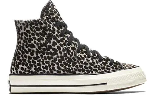 CONVERSE Chuck 70 Hi Leopard Print High Top Sneakers - Black