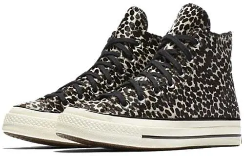 CONVERSE Chuck 70 Hi Leopard Print High Top Sneakers - Black